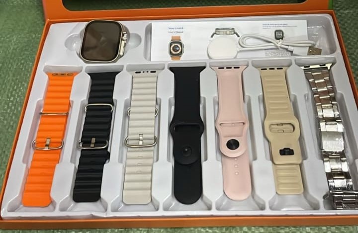 Ultra 7 in1 Smart watch Smartwatch (Multicolor Strap, Free Size ...